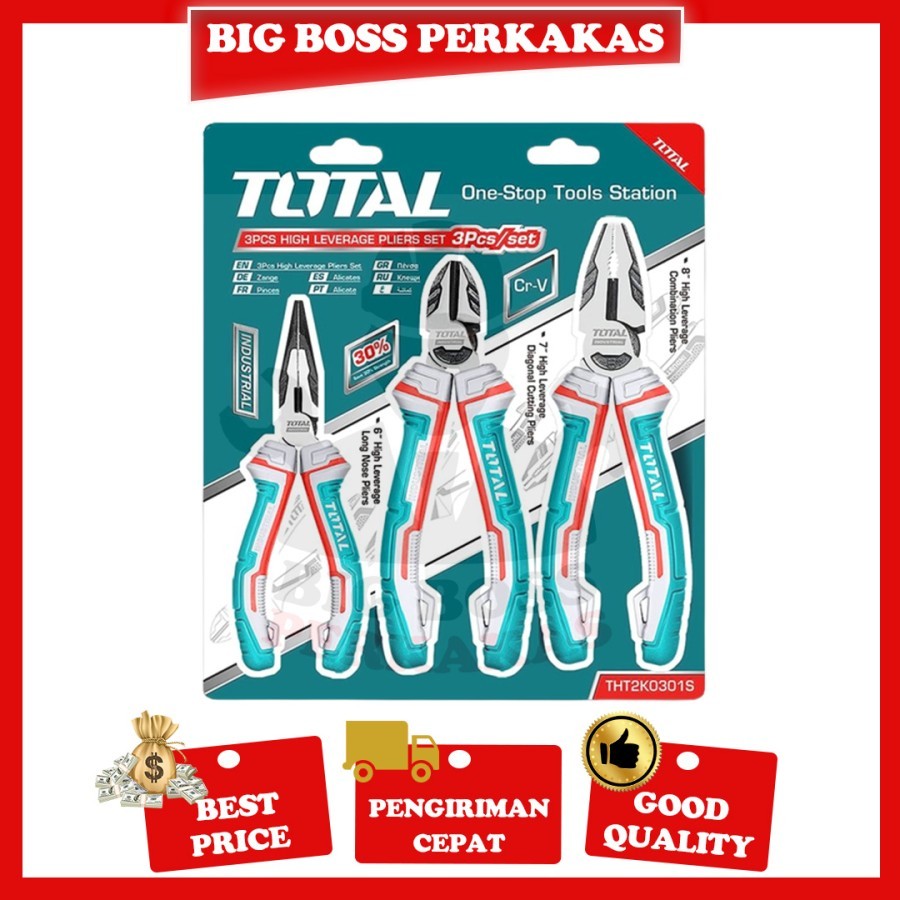 Jual TANG SET 3PCS HIGH LEVERAGE SET TOTAL THT2K0301S | Shopee Indonesia