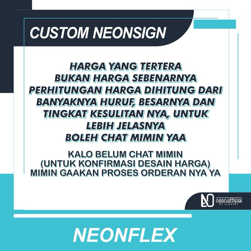 Jual Neon Custom LED NeonFlex Logo / Tulisan / Gambar Neon Sign Lampu ...