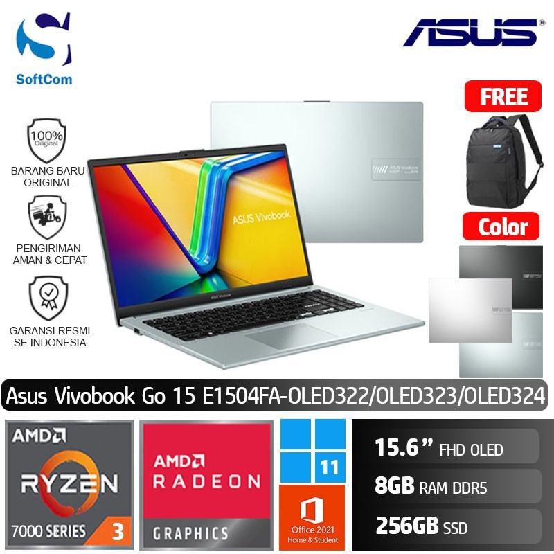 Jual Asus E1504FA OLED322 OLED323 OLED324 R3 7320U/8GB/256GB Vivobook ...