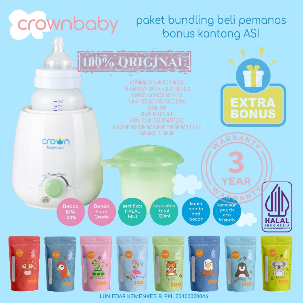 Jual PROMO SUPER MURAH BUNDLING PEMANAS SUSU CR098 DAN KANTONG ASI ...