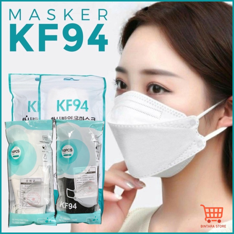 Jual Masker KF94 Isi 10pcs 4 Ply Earloop Disposable Mask | Shopee Indonesia
