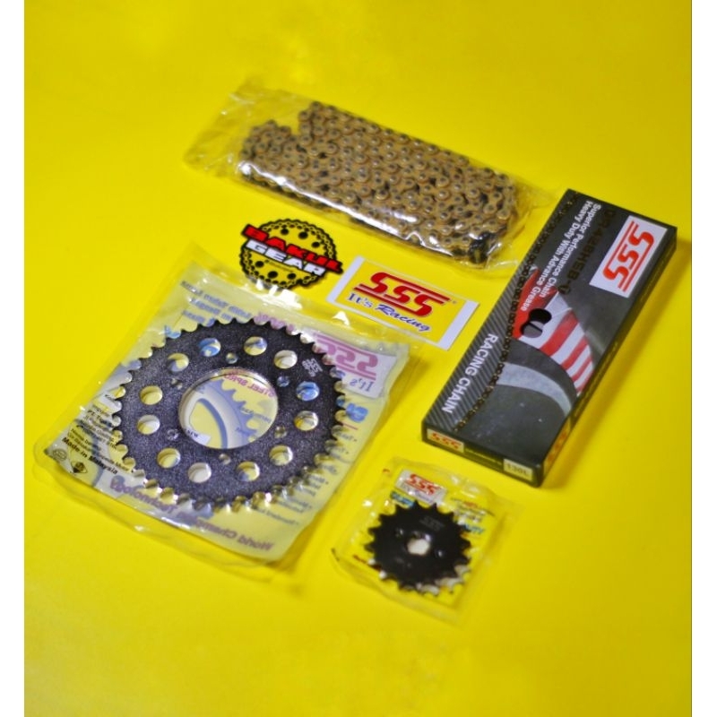 Jual Gear set SSS MX King VIXION New Old NVA NVL R15 V2 XABRE Rantai 428 TEBAL HSBT | Shopee ...