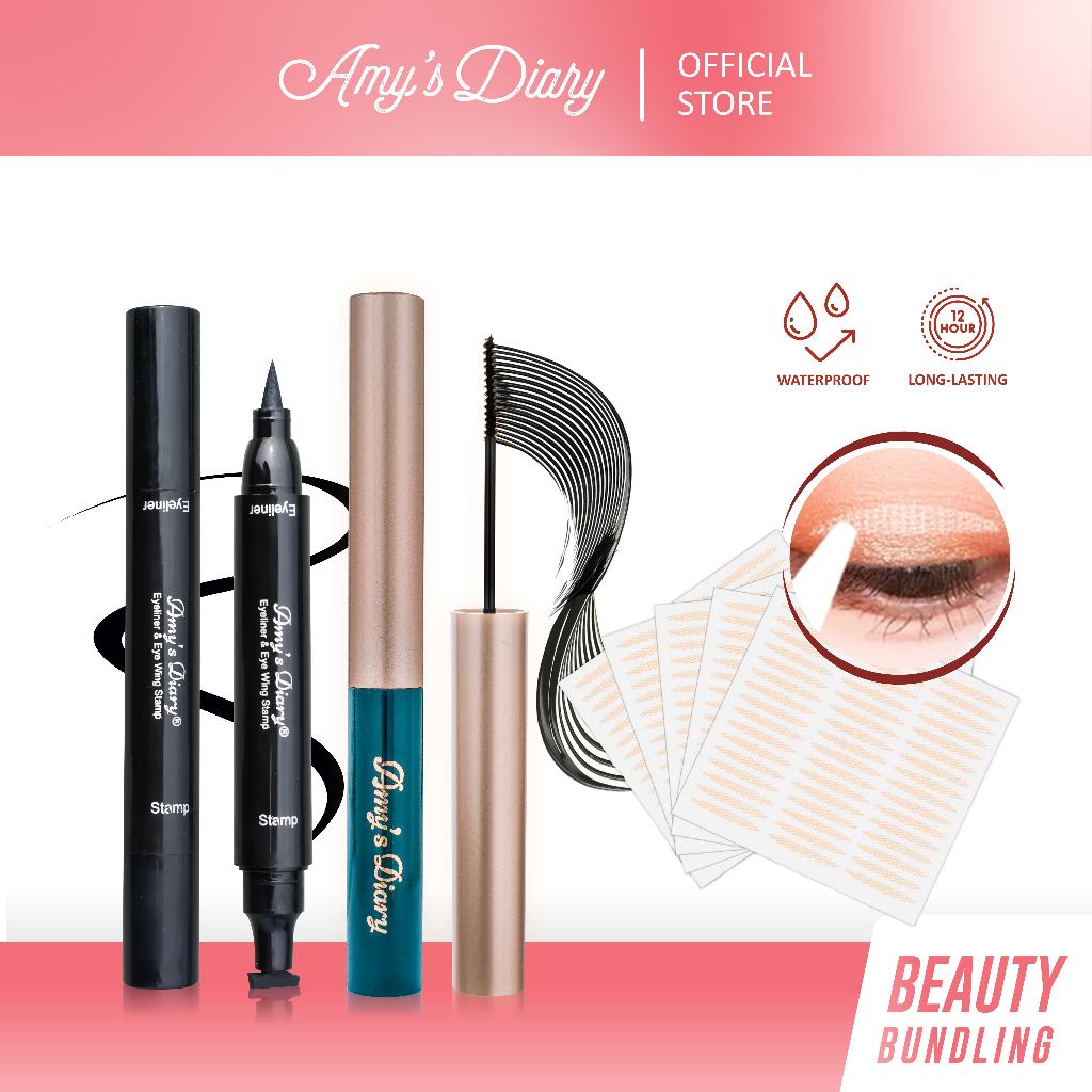 Jual AMY'S DIARY 3Pcs Set Eyes Make Up Beauty Bundle Maskara Eyeliner ...