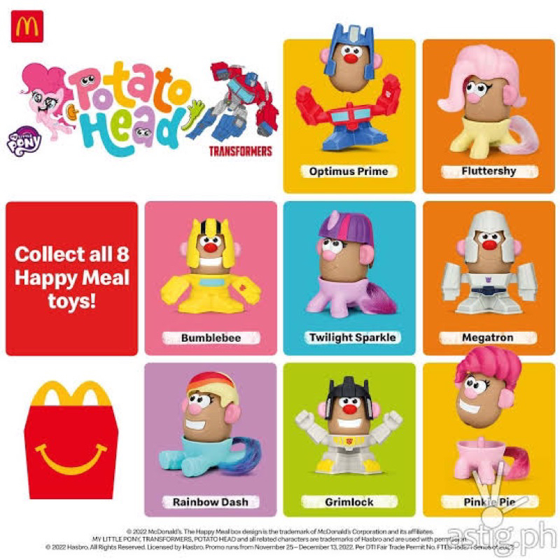 Jual Mainan Figure Potato Head Toy Story konstum Transformer (Hadiah Happy Meal Mcd Little Pony ...