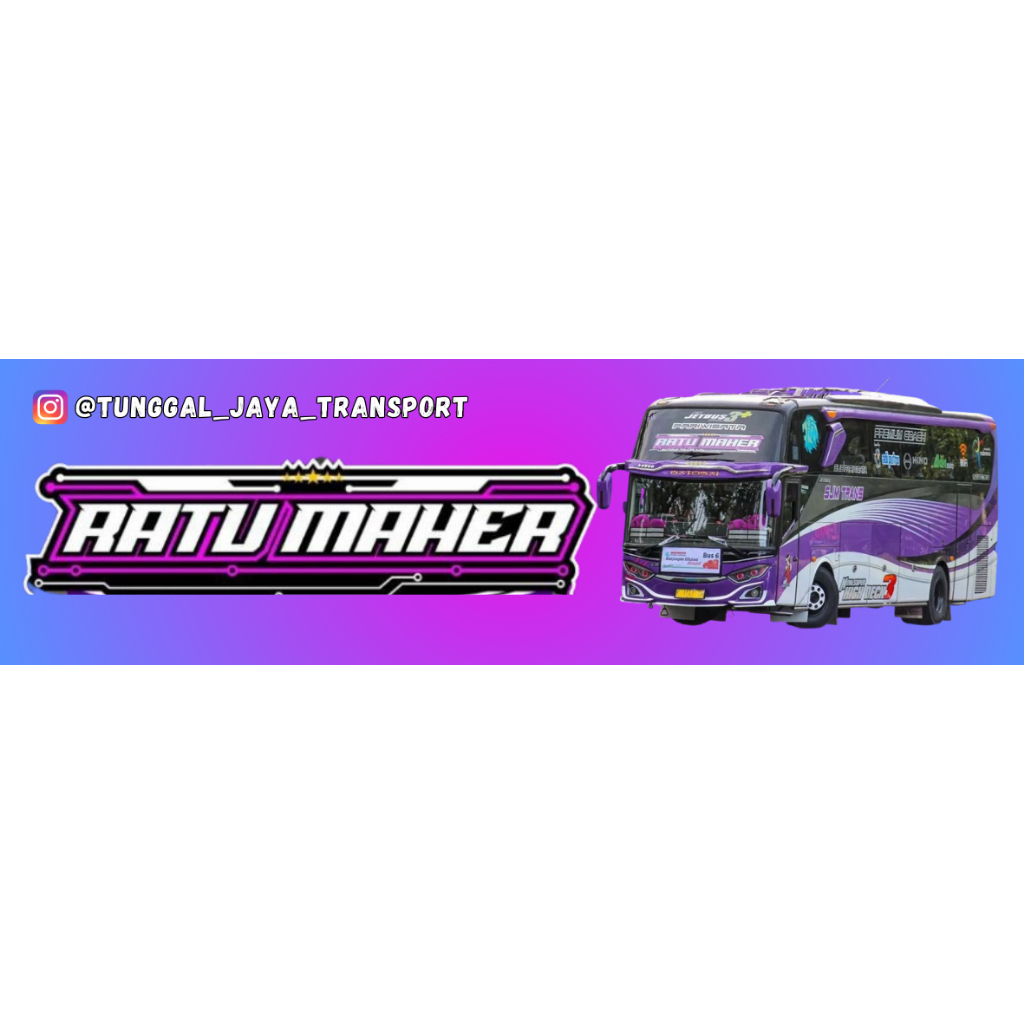 Jual STICKER BUS BASURI RATU MAHER 1 Lembar Isi 45 kotak, STICKER BUS ...