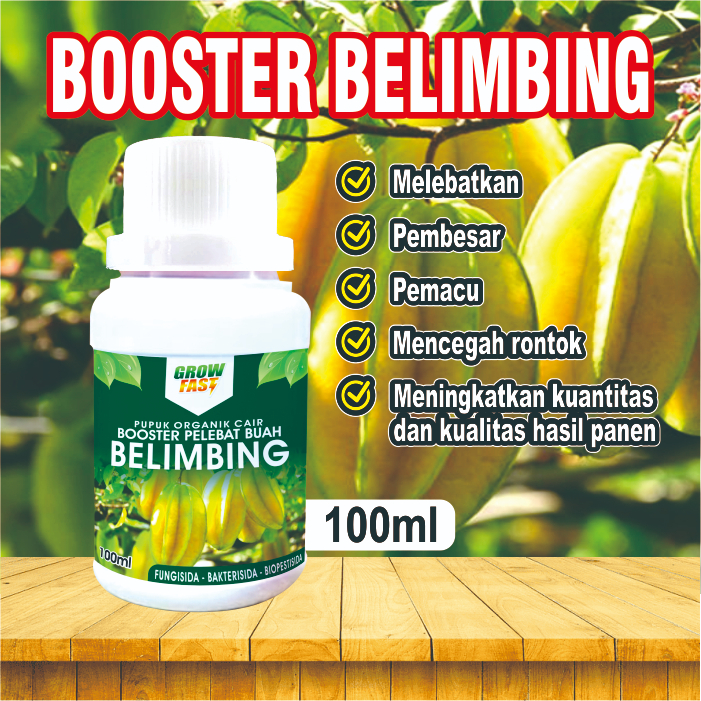 Jual Pupuk Booster Belimbing (100ml) pupuk organik pelebat buah pupuk organik pohon belimbing ...
