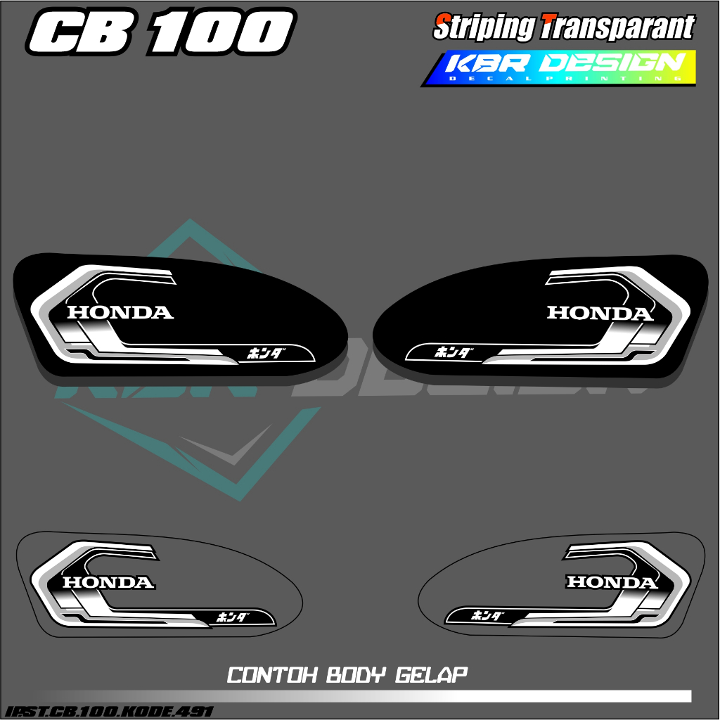 Jual CB 100 (COD) STIKER STRIPING MOTOR HONDA CB 100 - STIKER LIST ...