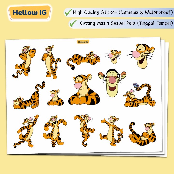 Jual STICKER PACK TIGER TIGGER | STIKER TIGER TIGGER DISNEY BOTOL ...
