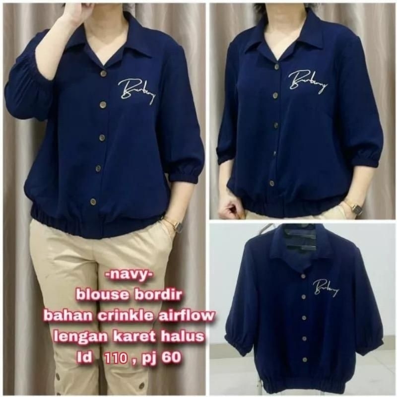 Jual KEMEJA BORDIR-KEMEJA TIFANY -KEMEJA TERBARU-CRINGKLE AIR FLOW ...