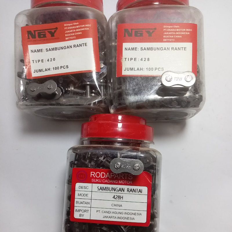 Jual HARGA PER 10 PCS SAMBUNGAN RANTAI SAMBUNGAN RANTE TERSEDIA UKURAN ...