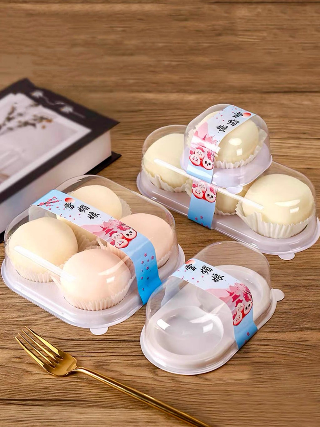 Jual [10 PCS] Mika Mochi PUTIH / Kotak Mika Mochi Box Isi 1, 2, 3 dan 4 ...