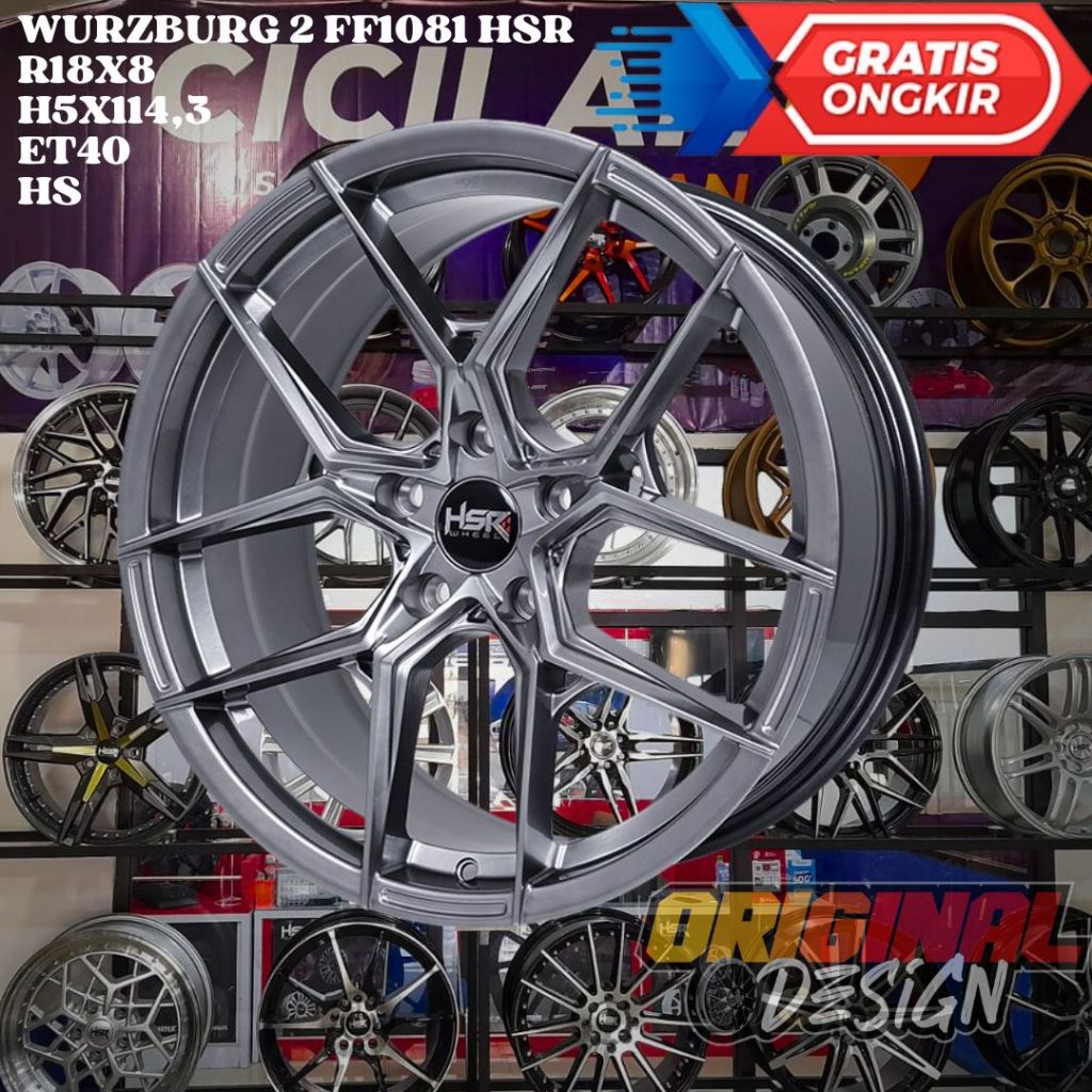 Jual Velg Mobil CAMRY , HRV , TERIOS , XPANDER , HSR WURZBURG 2 RING 18 R18 | Shopee Indonesia