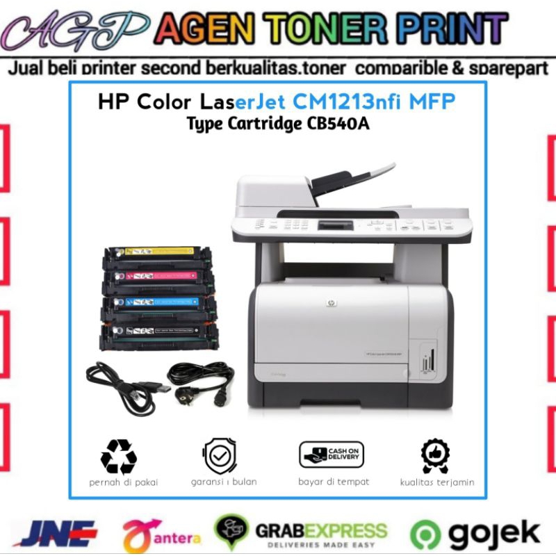 Jual Printer Hp Laserjet Cm1213 MFP Multifungsi Secand Siap Pakai ...