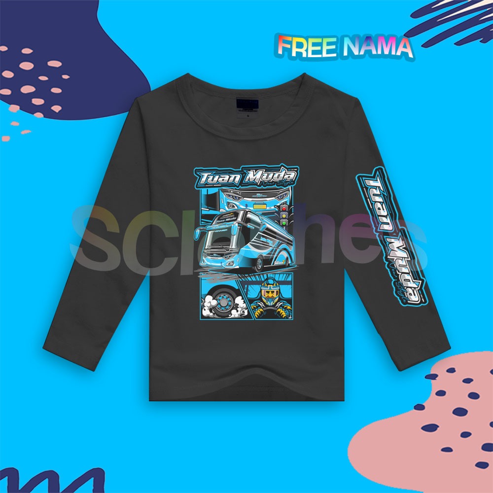 Jual Baju Kaos Anak Anak Bus Tuan Muda Lengan Panjang | Shopee Indonesia
