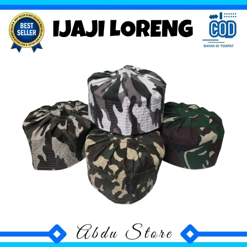 Jual Peci HABIB SYEKH IJAJI HQ HAQANI LORENG Murah , Peci Ijaji Loreng ...