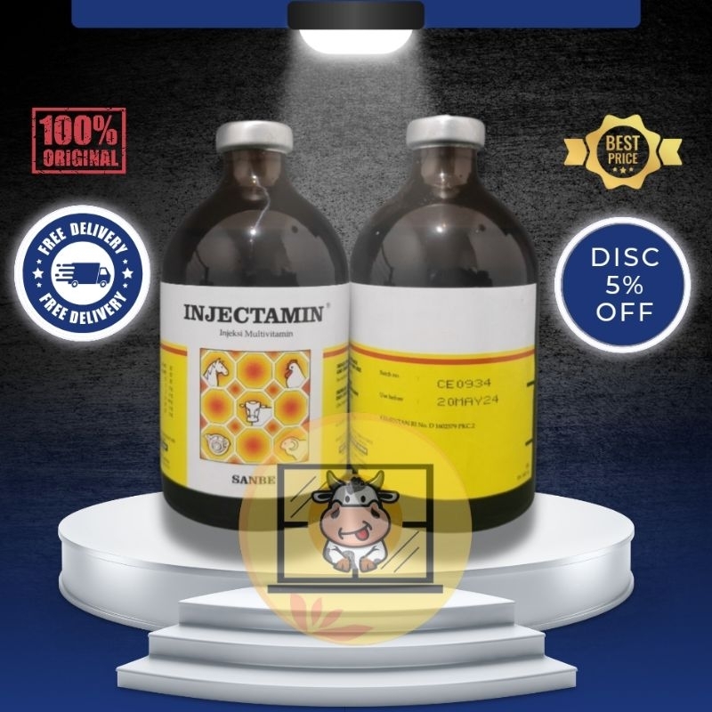 Jual INJECTAMIN 100 ML SANBE - Multivitamin Lengkap Untuk Ternak ...