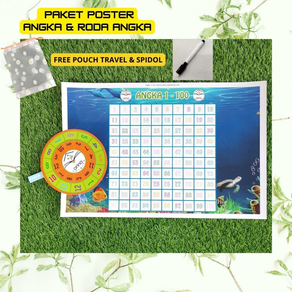 Jual FREE SPIDOL Mainan Edukasi Anak Roda Putar Pintar Baca Tulis ...