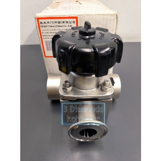 Jual DIAPHRAGM VALVE GEMU 673 25T88F15E02TS (3-WAY) T PORT DN25 1" PTFE ...