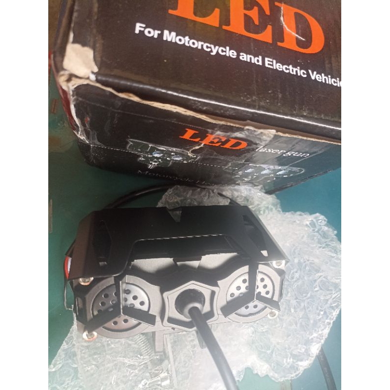 Jual lampu led laser gun 3 mata | Shopee Indonesia