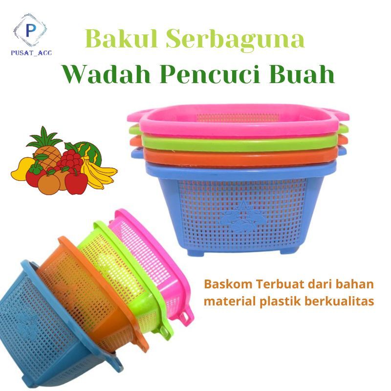 Jual Bakul Tradisi Keranjang Plastik Telur Beras Wadah Pencuci Sayur ...