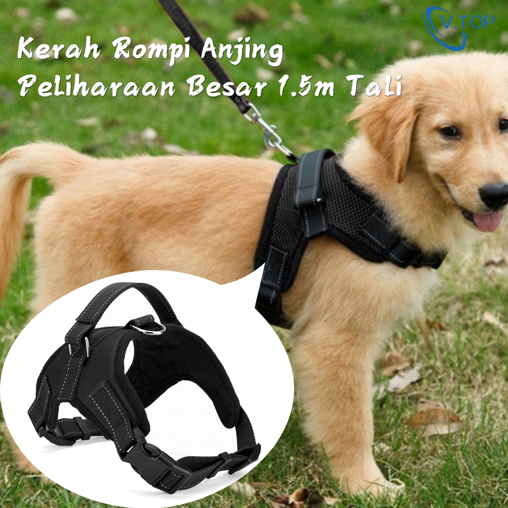 Jual V.TOP Harness Anjing Tali Tuntun Rompi Anjing Breathable Harness ...