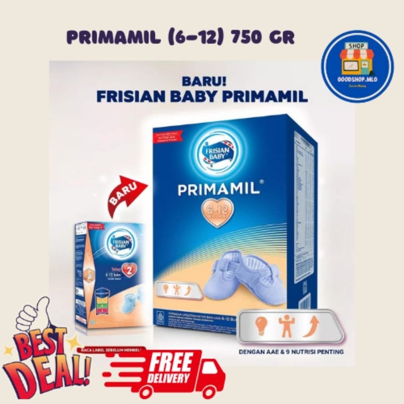 Jual Frisian Baby Primamil 6-12 Bulan, Susu Formula Lanjutan 750GR ...