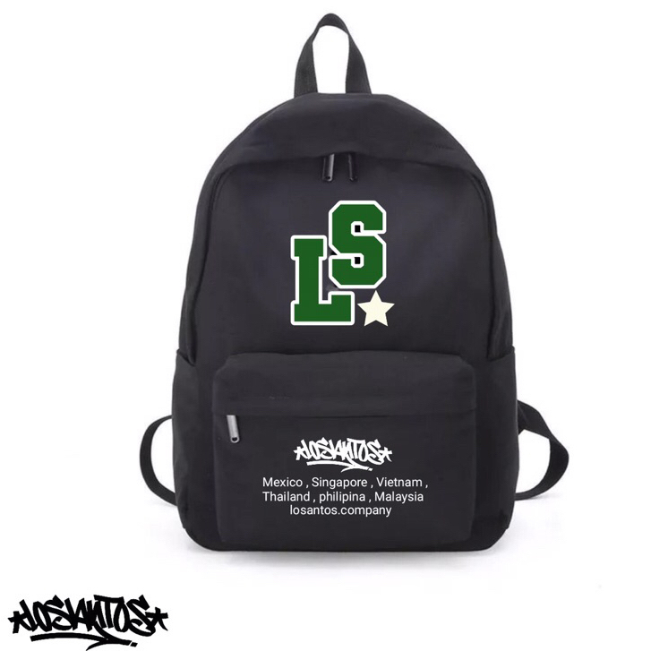 Jual Tas Ransel Pria Ransel losantos Logo LS free Sticker | Shopee ...