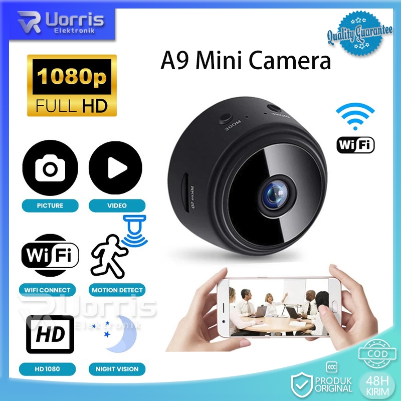 Jual A9 Kamera Mini Wireless Wifi Hd 1080p Cctv Smart Network Ip Micro ...