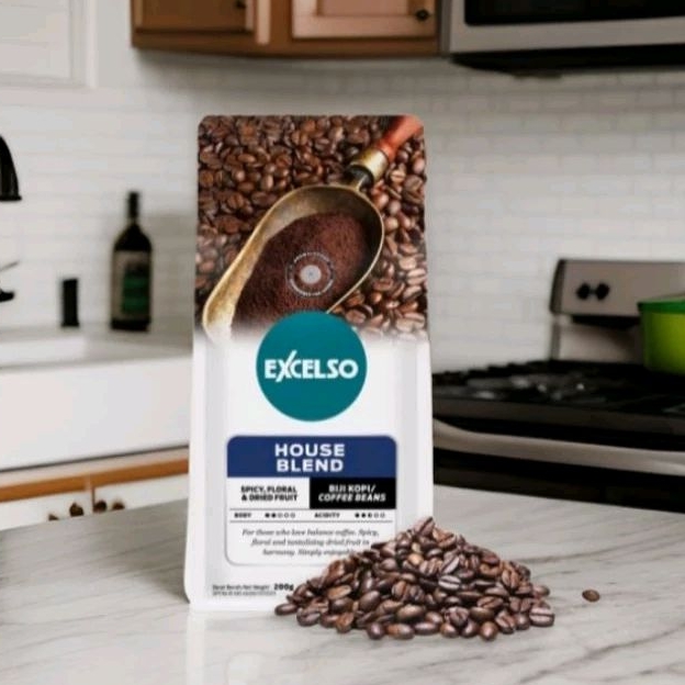Jual Kopi Biji Excelso House Blend 200G | Shopee Indonesia