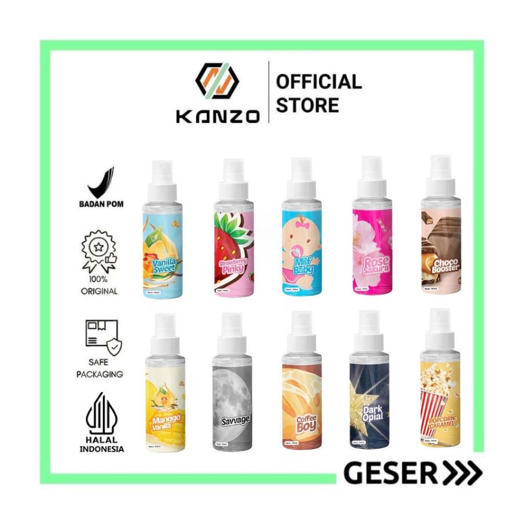 Jual Kanzo - [BPOM] Parfum Body Mist Popcorn 100ml / Body Mist Milofa ...