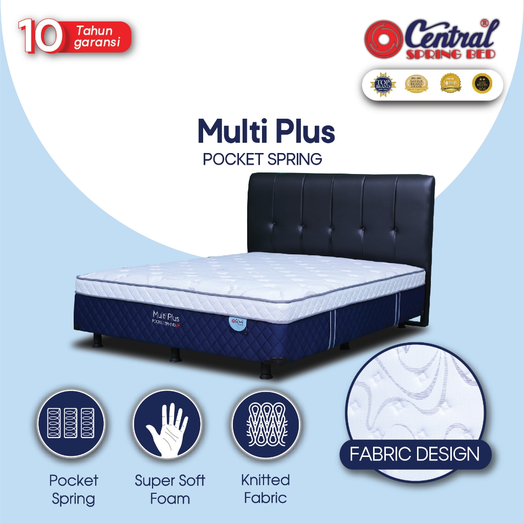 Jual Kasur Central springbed Multiplus Pocket spring divan bed | Shopee ...