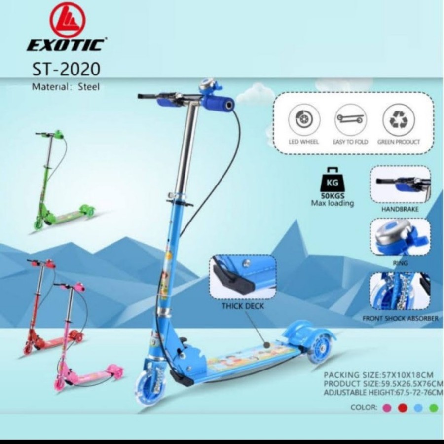 Jual Scooter / Skuter /otoped anak Exotic ST 2020 | Shopee Indonesia