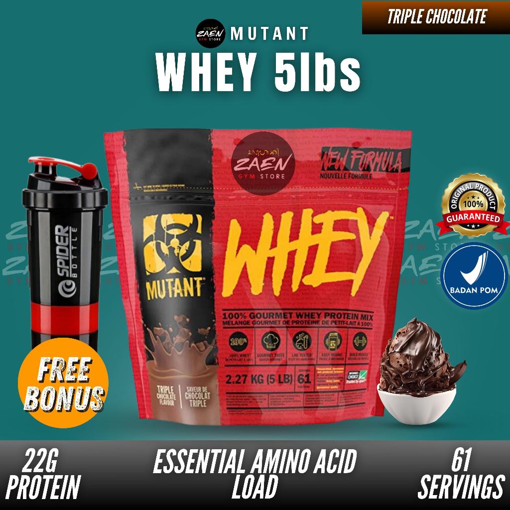 Jual Mutant Whey 5 Lbs BPOM AOM Whey Protein | Shopee Indonesia