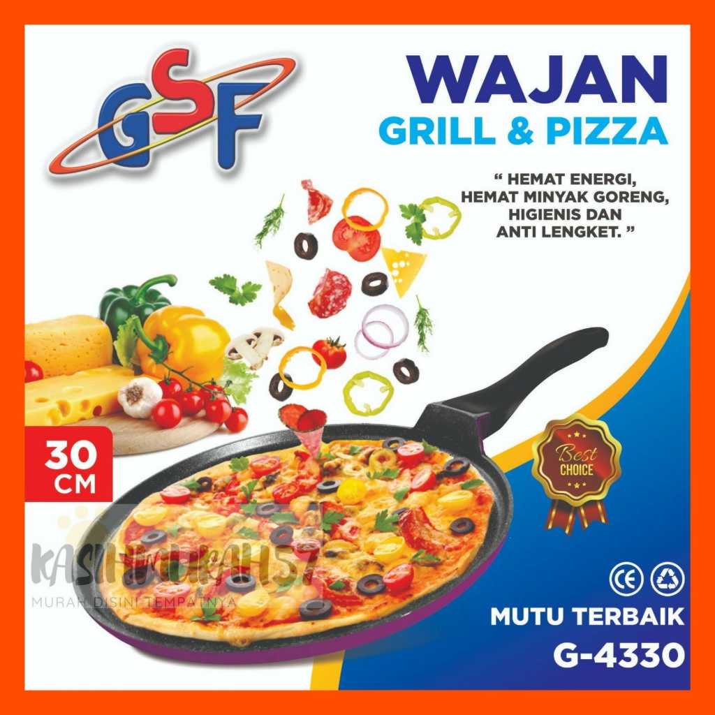 Jual WAJAN GRILL PIZZA / WAJAN GRILL PIZZA 30CM GSF G-4330 / ROUND ...