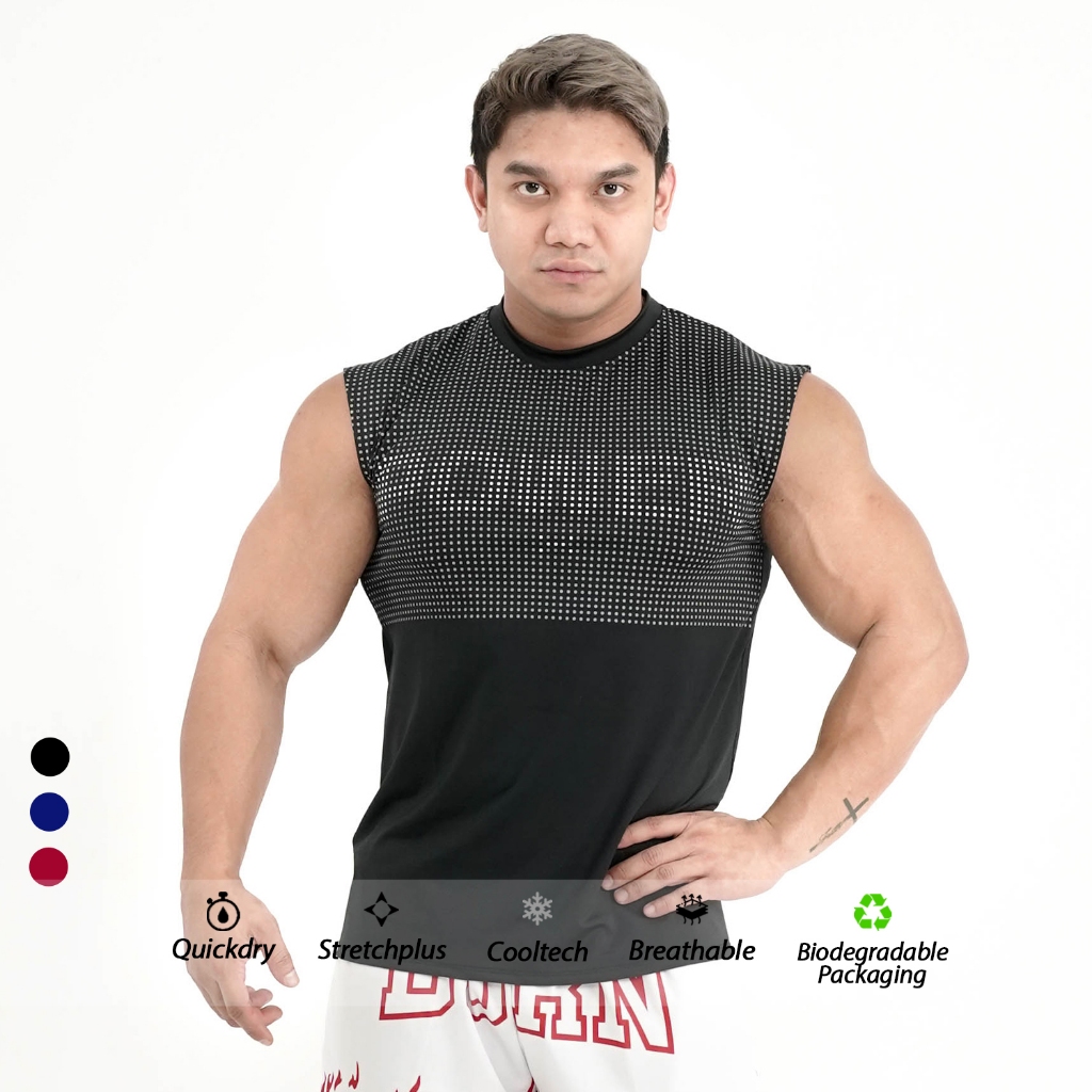 Jual Flexzone Sleeveless Power series FVS-014 Gym Fitness Lari ...