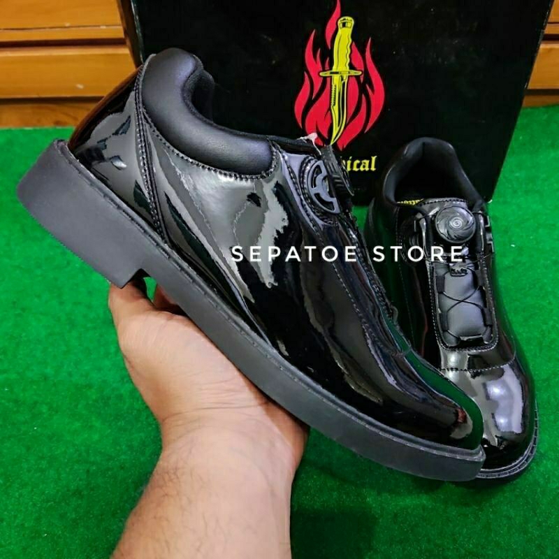 Jual SEPATU PDH KILAP TALI PUTAR TACTICAL KULIT ASLI SEPATU PDH TALI ...
