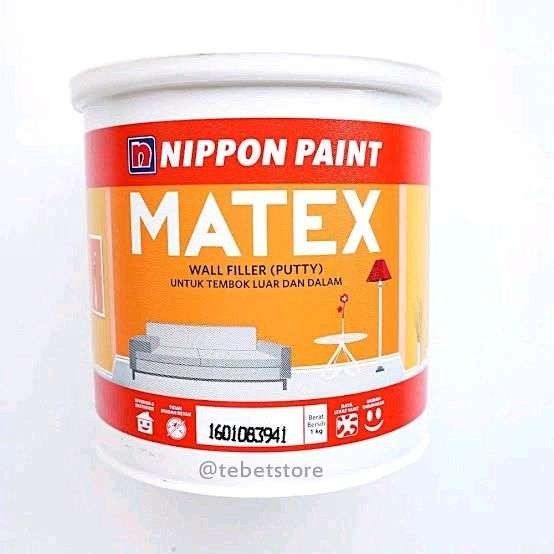 Jual MATEX Dempul Plamir Plamur Pelamir Tembok Wall Filler Putty 1Kg 1 ...