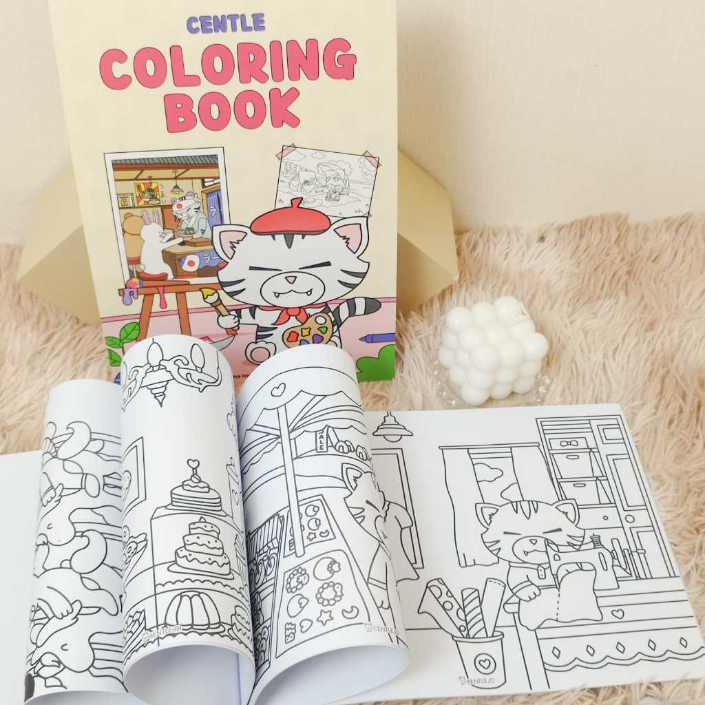 Jual Buku Mewarnai Anak2 Centle A4/ Colouring Book Centle | Shopee ...