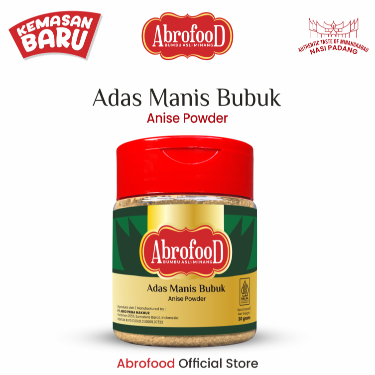 Jual Adas Manis Bubuk Abrofood Botol 30 g | Shopee Indonesia