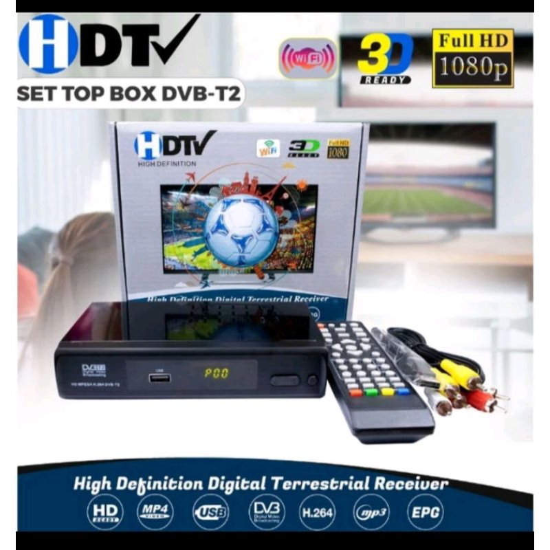 Jual Set Top Box Tv Digital DVB-T2 HDTV(Rceiver Siaran Digital/STB Tv ...