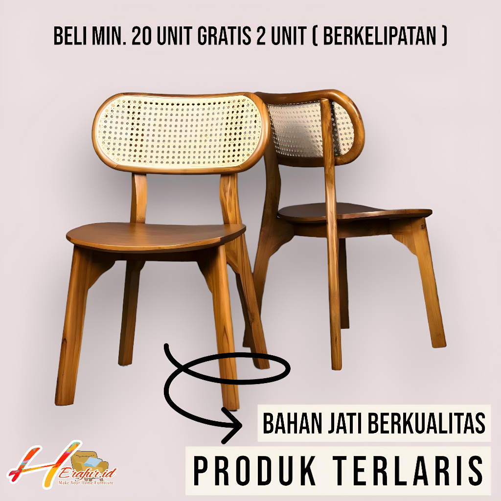 Jual Kursi Cafe/ Resto Rotan Jati ( Terpopuler ) | Shopee Indonesia