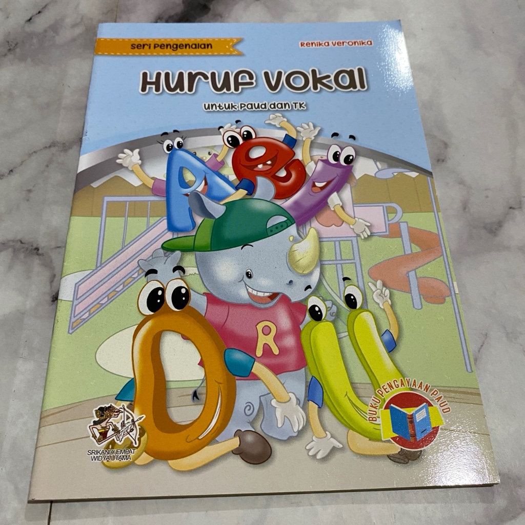Jual AIUEO buku aktivitas anak bahasa indonesia activity book preschool ...