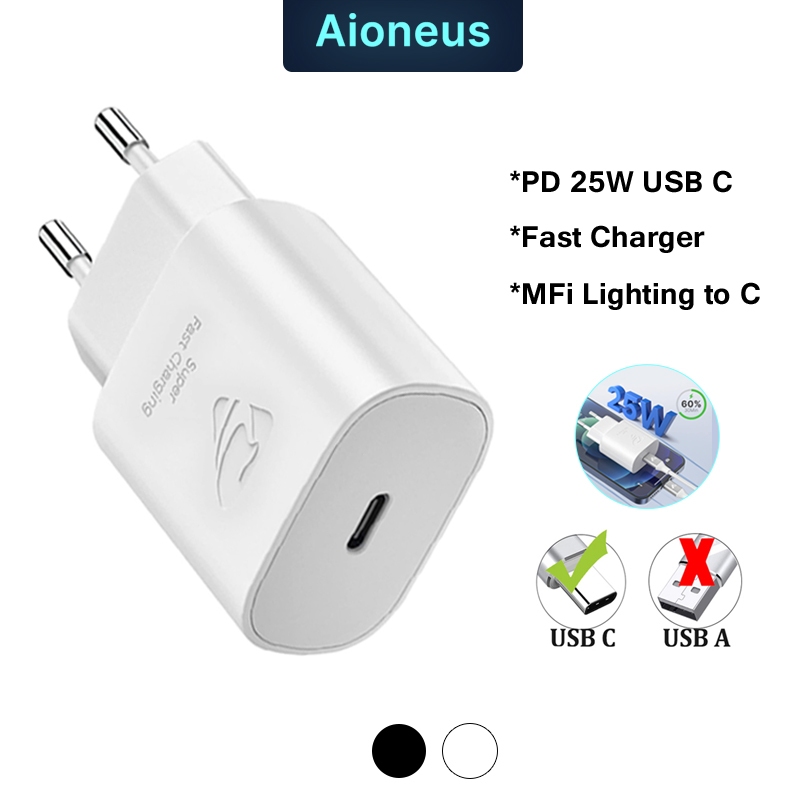 Jual 25W iPhone Fast Charger USB C to ip Charging For Iphone 14/13 PD 3 ...