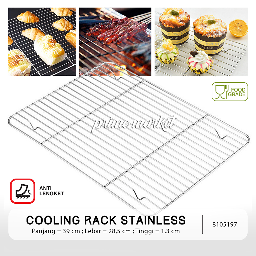 Jual Rak Pendingin STAINLESS STEEL Roti Kue / Tatakan Kue Roti dan ...