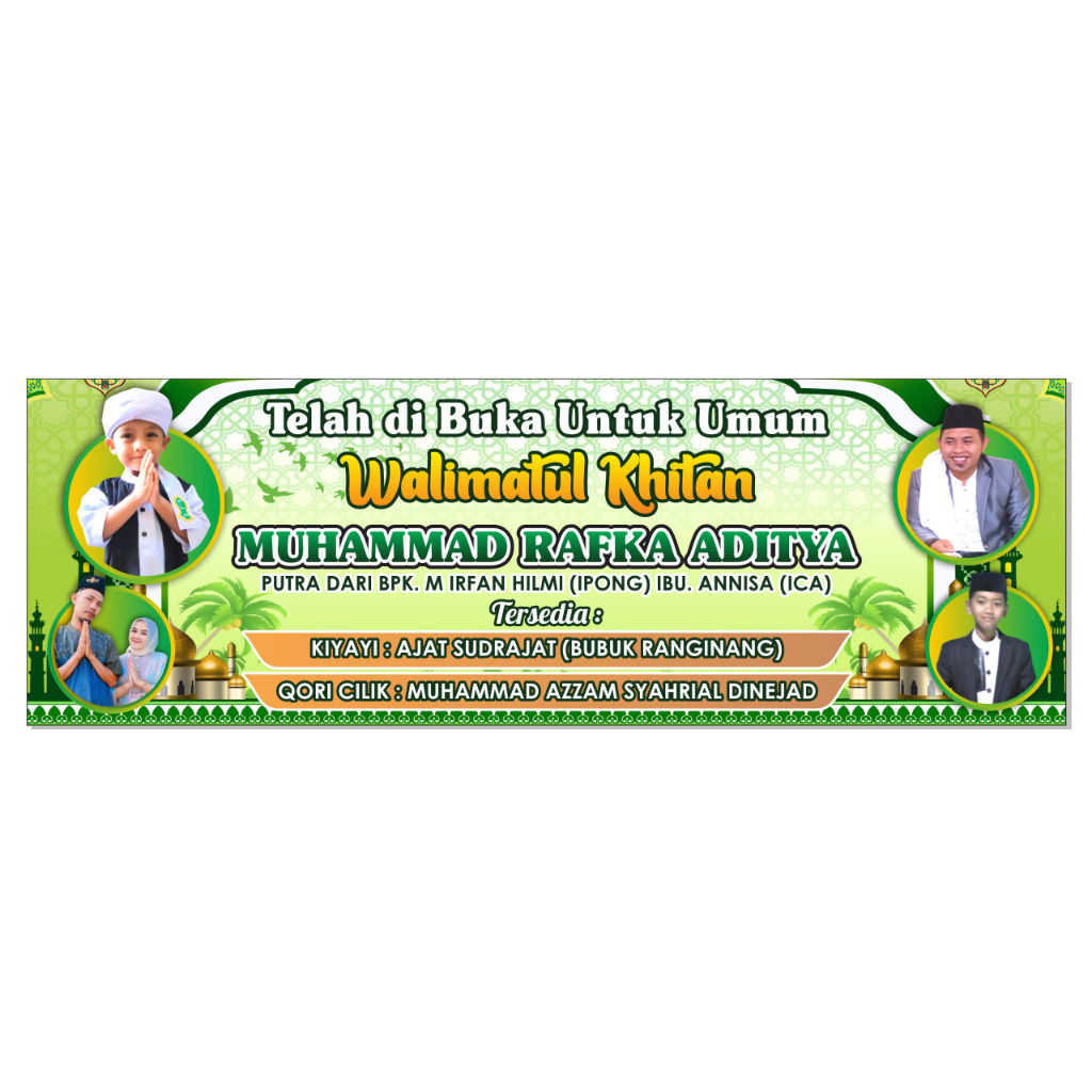 Jual Spanduk Banner Walimatul Khitan Custom | Shopee Indonesia
