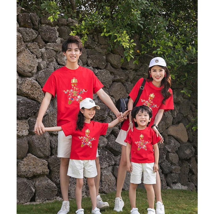 Jual kaos kembaran keluarga tema natalan GINGER-BREAD baju XMAS ...