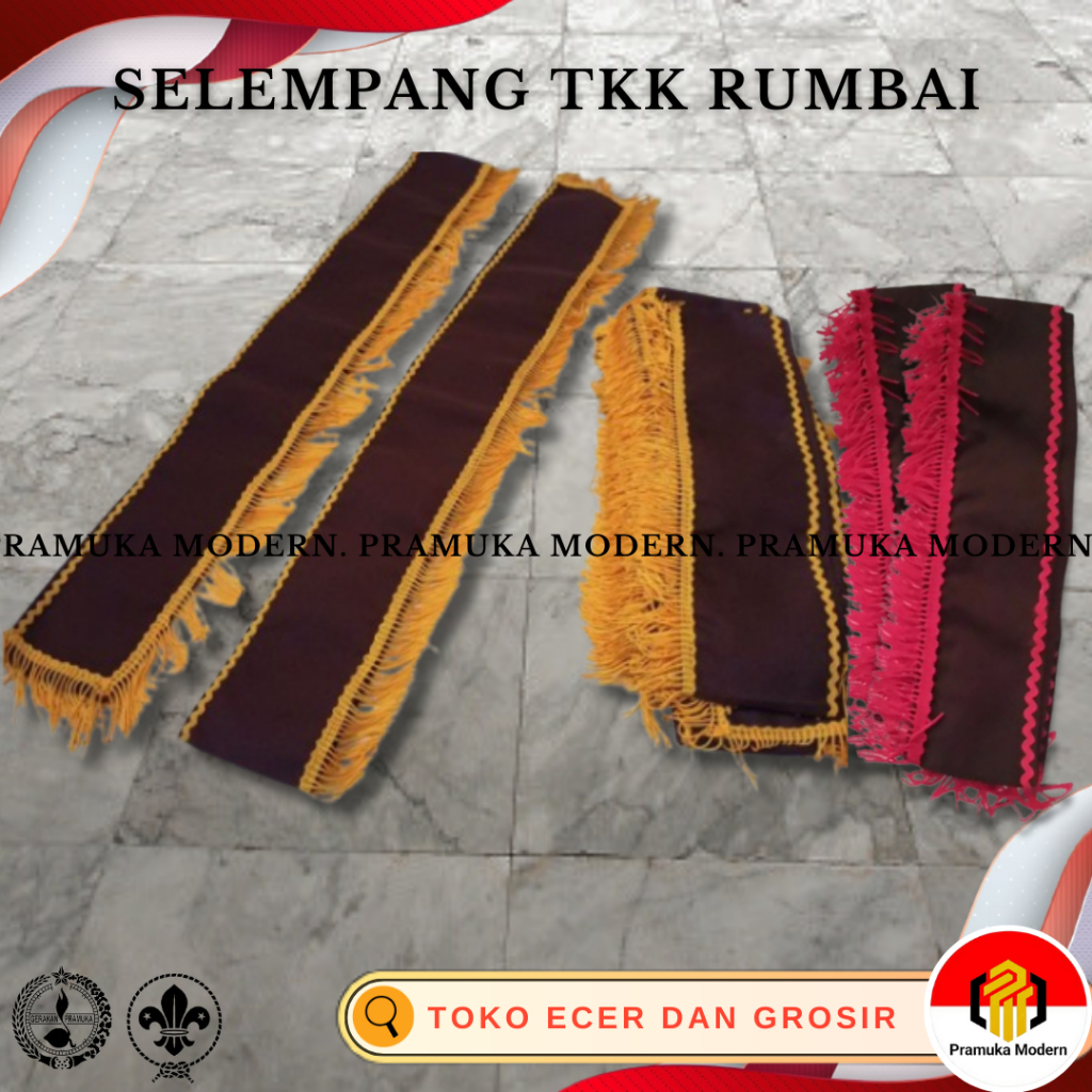 Jual Selempang tkk rumbai / selempang Pramuka penggalang penegak rumbai ...