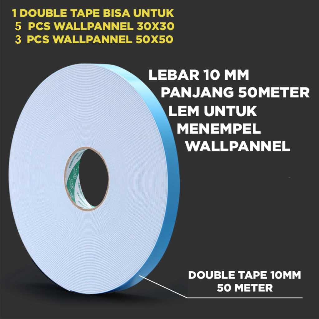 Jual Lem Perekat Double Tape Dua Sisi Wallpaper Panel | Shopee Indonesia