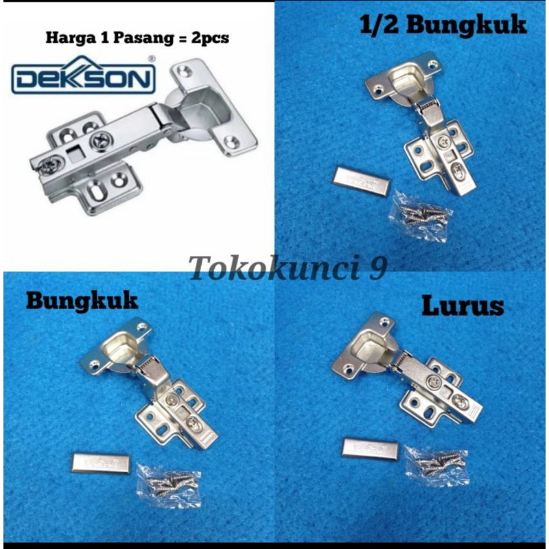 Jual Engsel Slow motion Dekson / Engsel Sendok Lurus Full Bungkuk ...