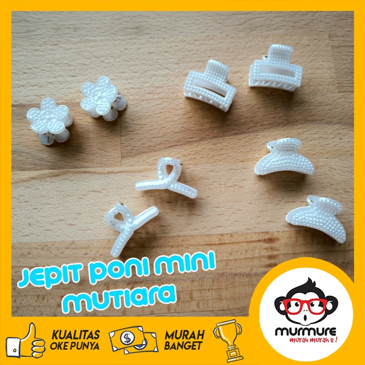 Jual MURMURE | JEPIT PONI ALA KOREA MUTIARA MINI WARNA PUTIH JEPITAN ...